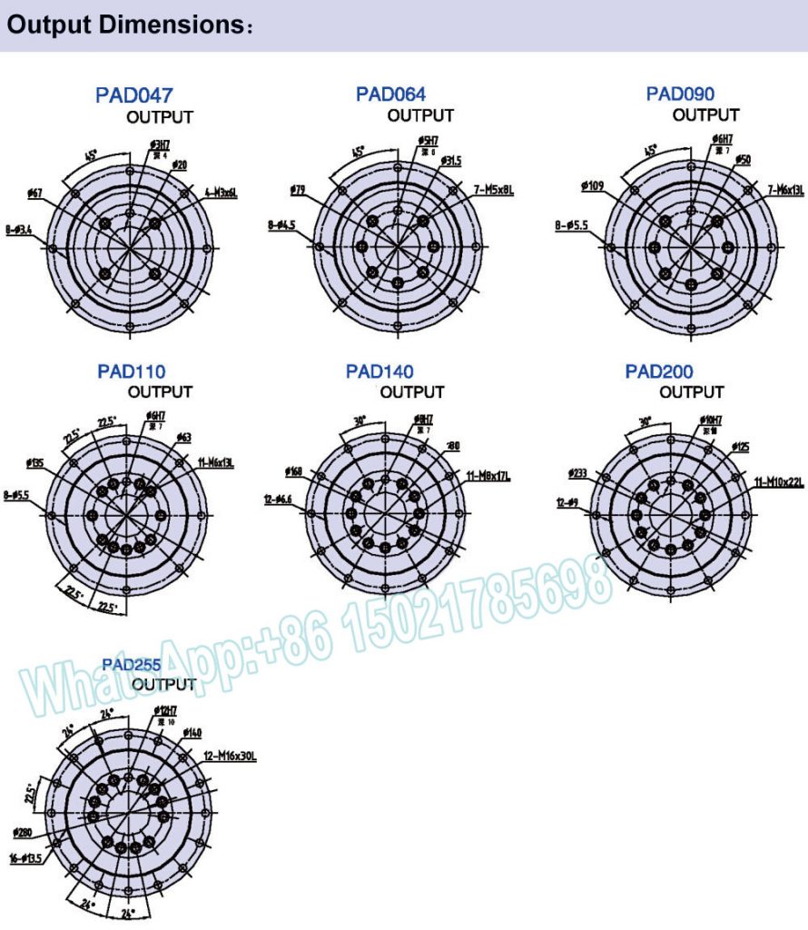 PAD High Torque Hollow shaft Flange Output Planetary Gearboxes ...