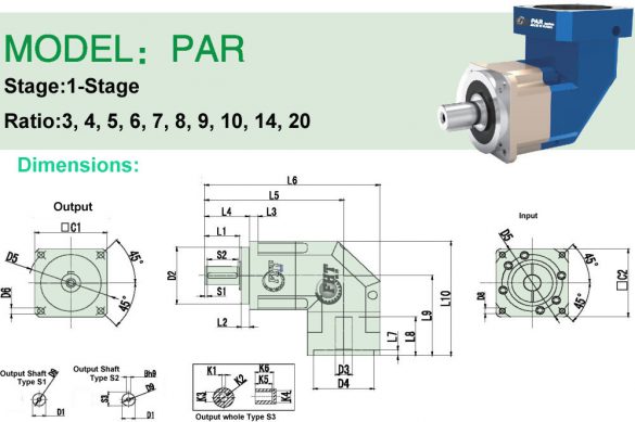 PAR Precision Right Angle Planetary Gearbox - Planetaryreducer.com