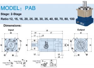 PAB Helical Gear Precision Planetary Gearbox - Planetaryreducer.com