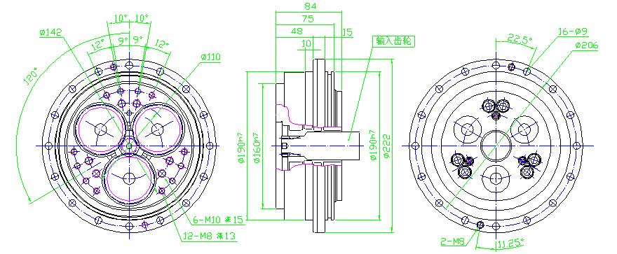 Compact type RV-E RV Cycloidal Gearbox - Planetaryreducer.com