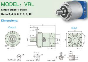 VRL Inline High Torque Precision Planetary Gearbox - Planetaryreducer.com